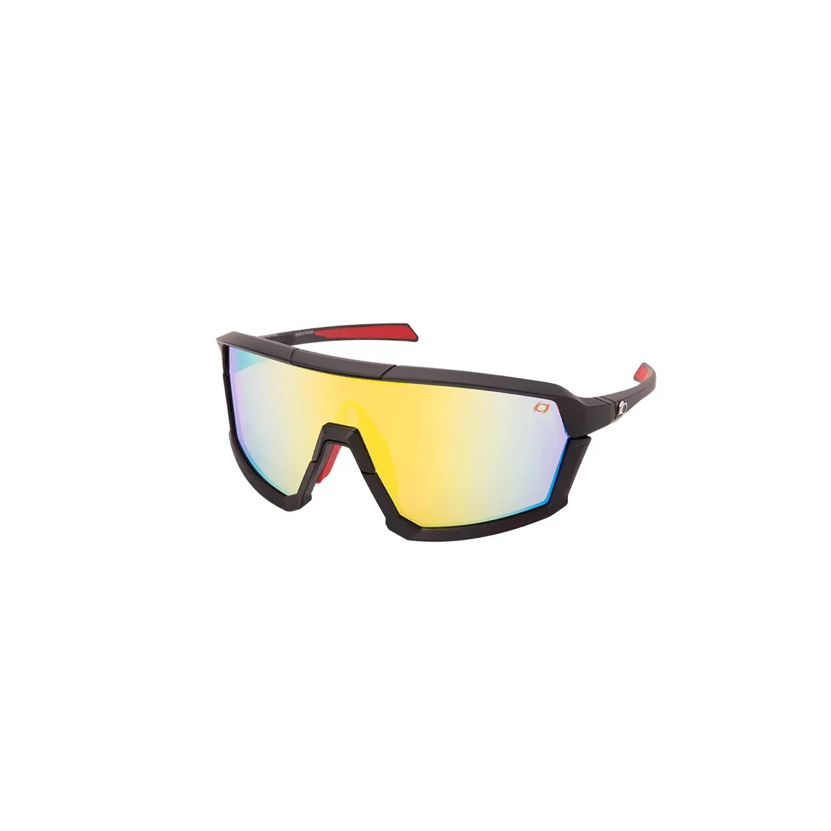 Anteojos de sol deportivo Optitech 289 Turin 2 Espejado Rojo Intercambiable